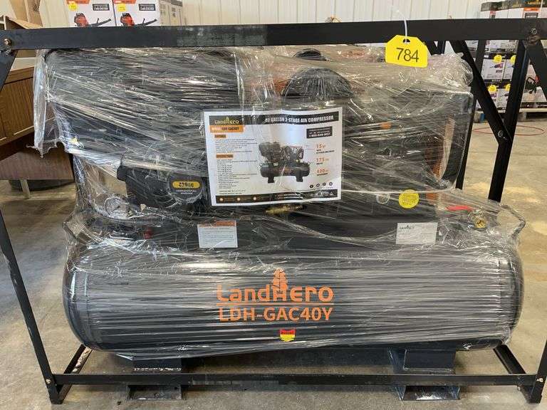 Unused Wuxi LandHero 40 Gallon 2-Stage Air Compressor, Model LDH-GAC40Y ...