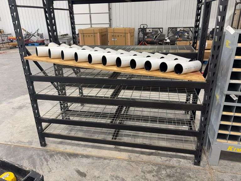 Metal Adjustable Wire Rack Shelving, 4 Shelves, 24” deep X 77” long X ...