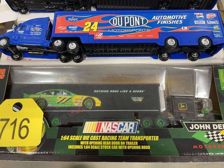 (7) Semi-Trailers Different Scales, Some Die-Cast Metal Some Plastic ...