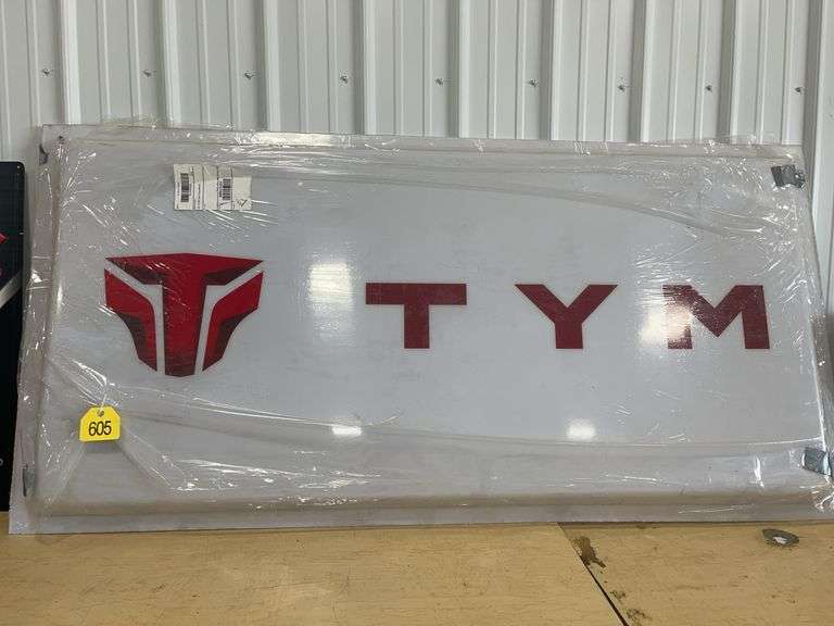 TYM Tractors Plastic InLay 3’x6’ Sign, Should Be Backlit, Unused, With ...