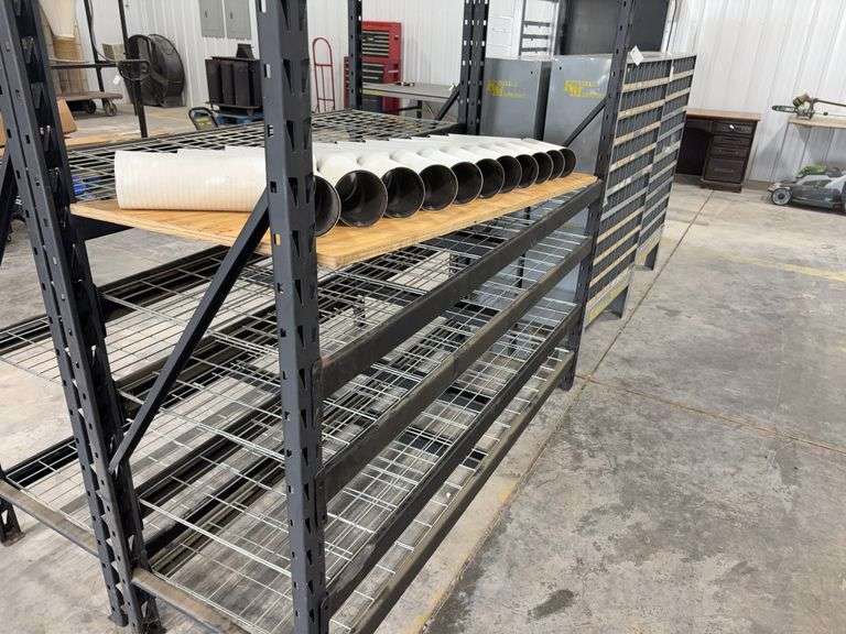 Metal Adjustable Wire Rack Shelving, 4 Shelves, 24” deep X 77” long X ...