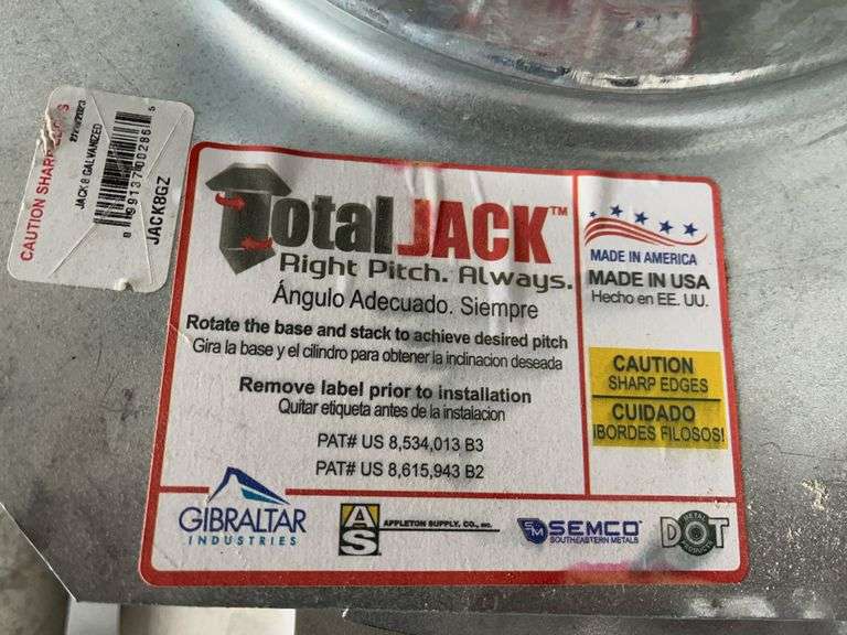 (16+-) Roof Jacks, Some Brown and Some Silver, Total Jack Brand ...