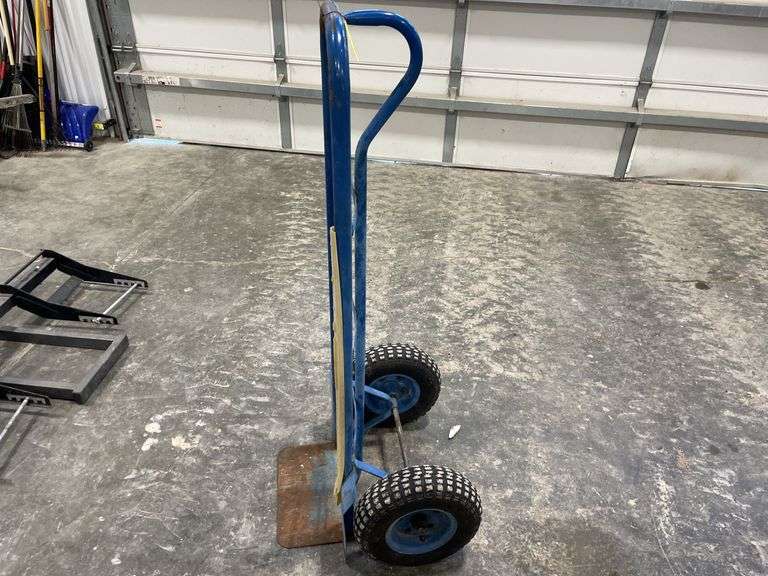 Heavy Duty 2 Wheel Dolly, Pneumatic Tires, 13” tires, - Langham Auctioneers