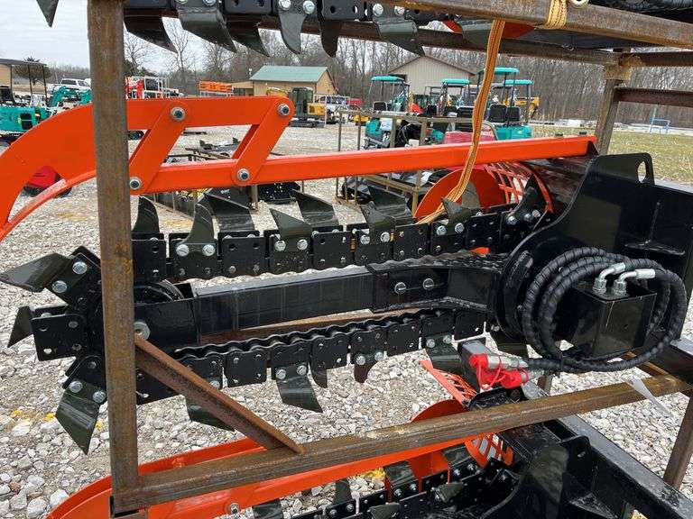 Unused MMS GIYI Skid Steer Trencher, Trenching Depth 950mm, Trenching ...