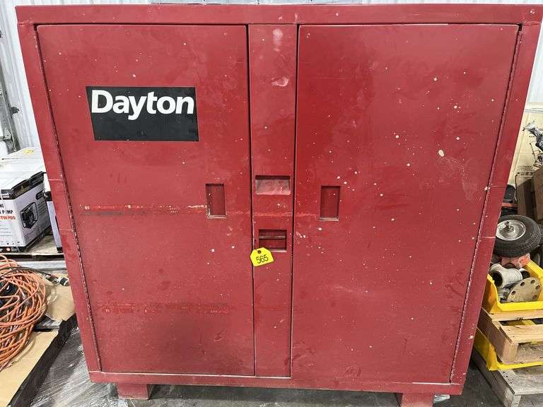 Dayton Red Storage Box Filled, Box Measures 60” Long x 24” Deep x 59 ...