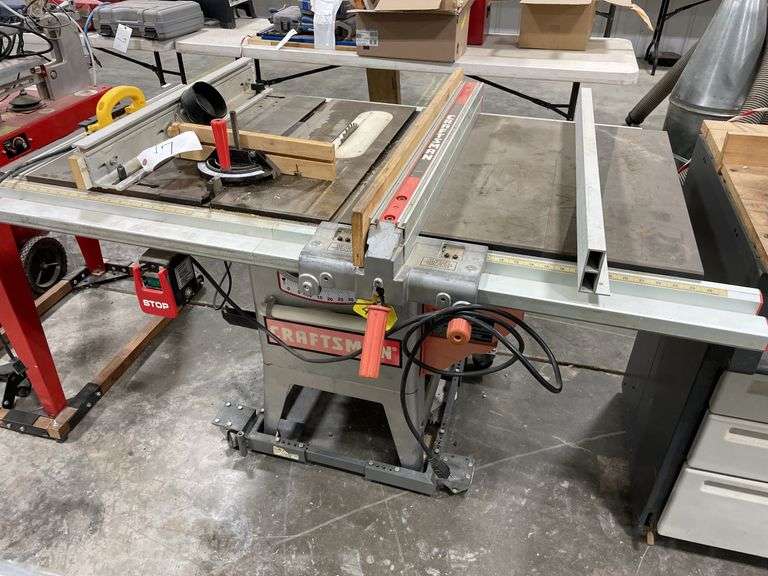 Craftsman Table Saw and Router Table Combination, 10”, 1 1/2” hp, 120 ...