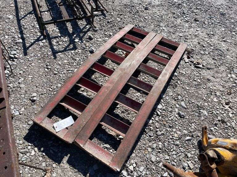 2 car ramps, 5’ long, bend in them, - Langham Auctioneers