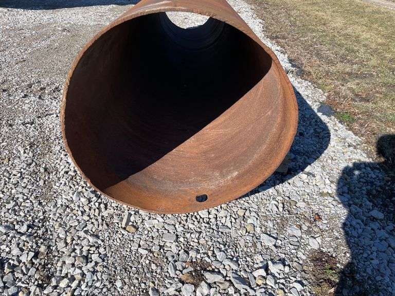 36” dia. 15’ long 1/2” steel culvert - Langham Auctioneers
