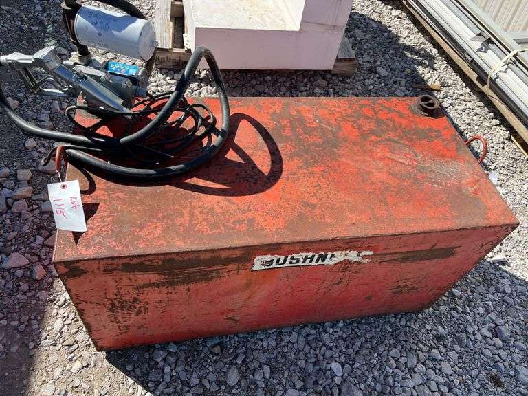Bushnell 100 Gallon Fuel Tank With New 12V Pump And Nozzle, GPI EZ-8 ...
