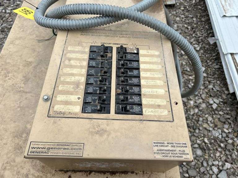 Generac House Generator, Breaker Box And Disconnect, Runs On Propane ...