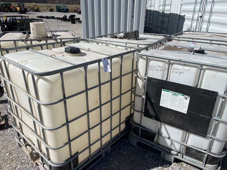 (5). . 275 gallon totes, ag chemicals were used in tanks, 4 tanks are ...