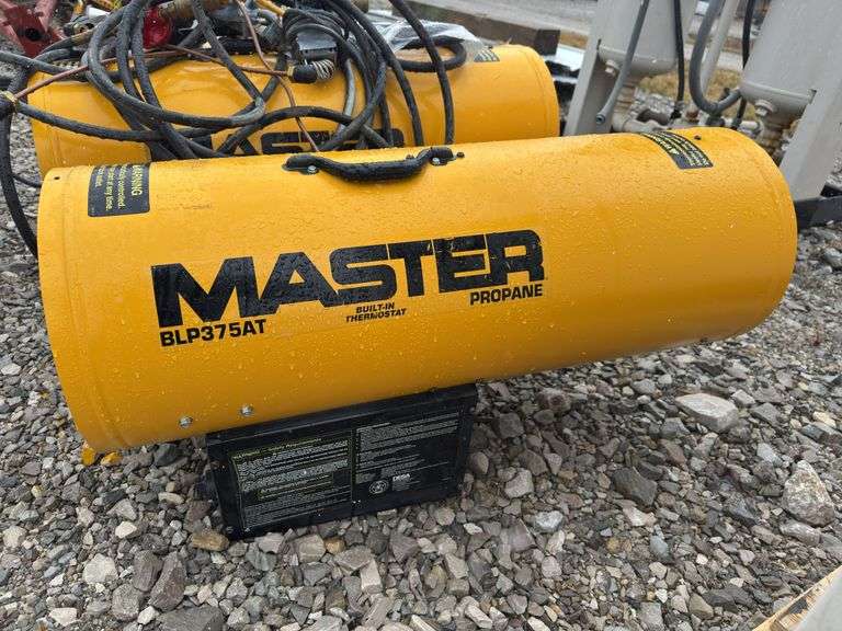 (3) Propane Torpedo Heaters, Master Brand, (2) BLP 375 Models (1) BLP ...