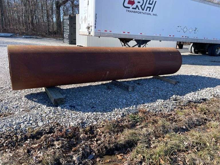 36” dia. 15’ long 1/2” steel culvert - Langham Auctioneers