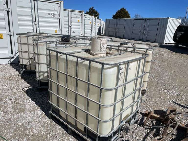 (5). . 275 gallon totes, ag chemicals were used in tanks, 4 tanks are ...