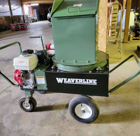 Weaverline Straw Chopper, Honda GX390 Gas Engine, 4 Pneumatic Wheel ...