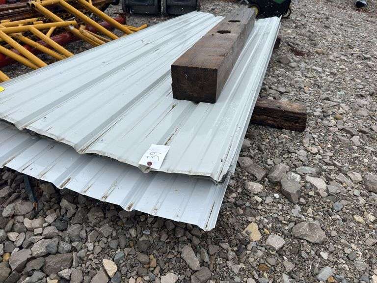 11 Sheets Used Metal 8’ - Langham Auctioneers
