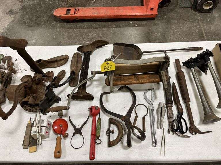 Vintage Lot, All Vintage Items, (2) Nail Pullers, Ice Block Carrier ...