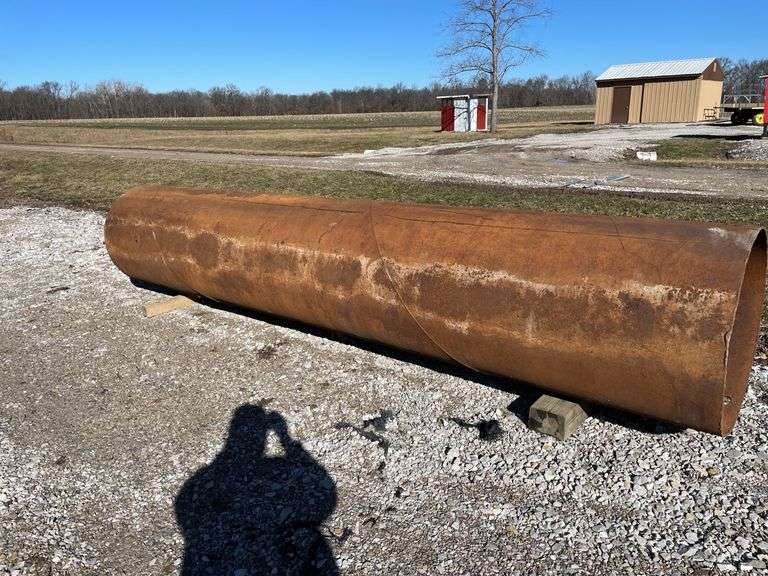 36” dia. 15’ long 1/2” steel culvert - Langham Auctioneers