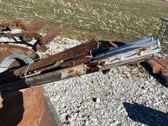 1/2” Steel Water Tank/Fire Pit (15) “T” Posts and Roll of Wire, Fire ...