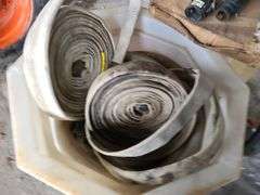 (2) Poly Containers With Heavy Duty Trash Water Hoses, (4) Heavy Duty ...