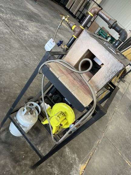 22” Propane Forge, On Stand That Measures 42” Tall, Opening Measures 5. ...