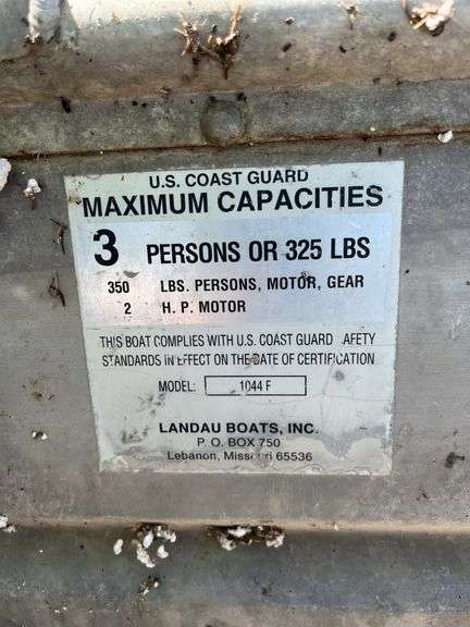 10’ Landau Jon Boat With Shakespeare Sigma 14 Three Speed Trolling ...