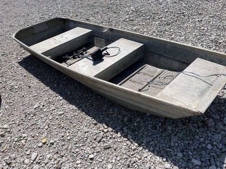 10’ Landau Jon Boat With Shakespeare Sigma 14 Three Speed Trolling ...
