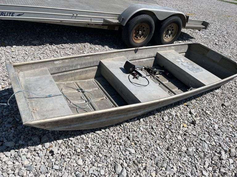 10’ Landau Jon Boat With Shakespeare Sigma 14 Three Speed Trolling ...