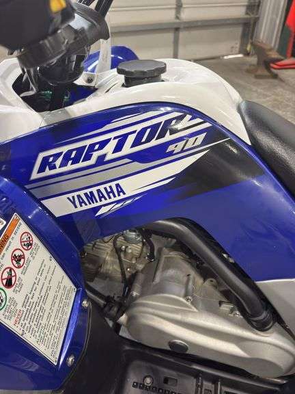 (TITLE) 2019 Yamaha Raptor 90 Youth ATV - low miles, 90cc 4 Stroke ...