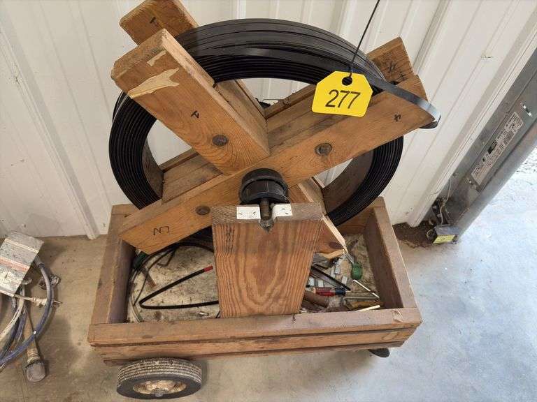 Banding Cart w/ Banding, 1/2” wide banding unknown length, Rolling Cart ...