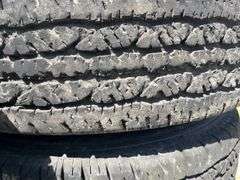 (8) Firestone Steeltex Radial R4S LT215/85R16 Tires and Rims , 8 Hole ...