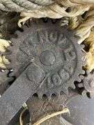 Antique Rope Maker, Rope And Antique Pulley, Rope Maker patent date Nov ...