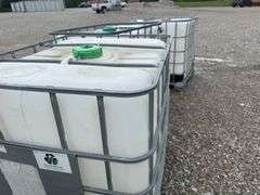 (4) Chemical Totes And Frames - Langham Auctioneers