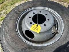 (8) Firestone Steeltex Radial R4S LT215/85R16 Tires and Rims , 8 Hole ...