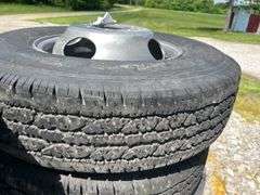 (8) Firestone Steeltex Radial R4S LT215/85R16 Tires and Rims , 8 Hole ...