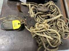 Antique Rope Maker, Rope And Antique Pulley, Rope Maker patent date Nov ...