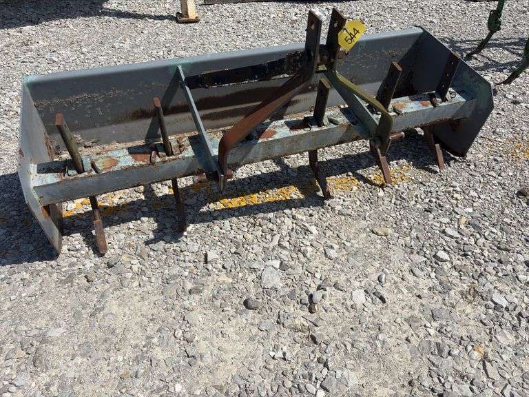 6’ Box Blade w/5 chisel teeth, 3 pt, cutting edge is bent, - Langham ...