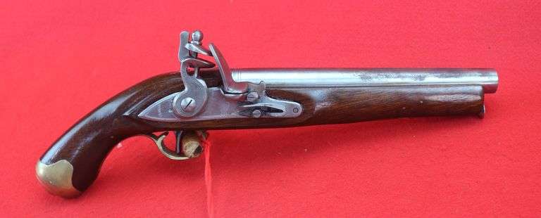 Japanese Tower .69 Cal Flint Lock Pistol - Langham Auctioneers
