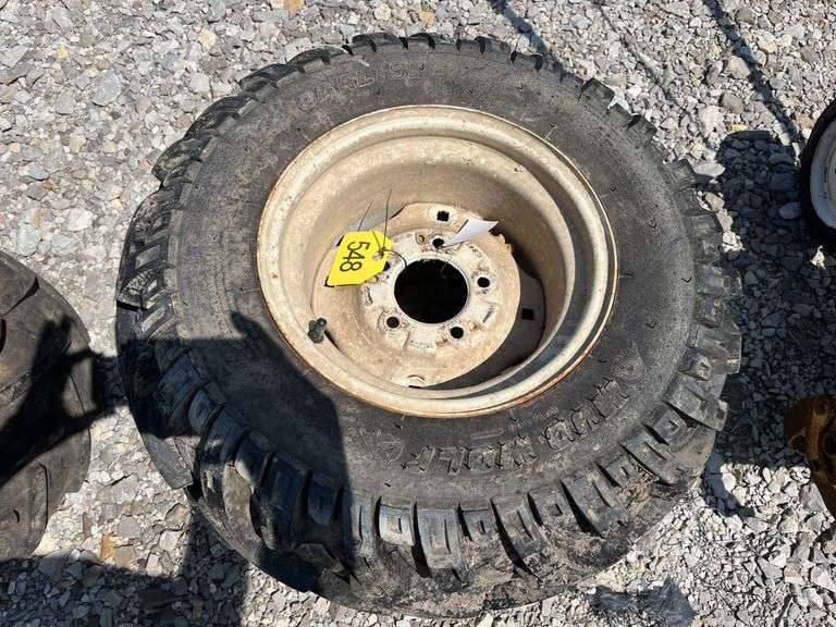 Carlisle Mud Wolf AT25x8-12 Tires and Rims, 80% Tread Deep Tread, 5 ...
