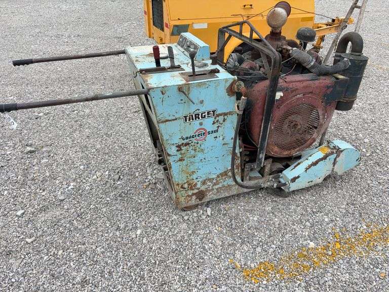 Target Concrete Saw, Starts and Runs, Raises and Lowers, Moves Forward ...