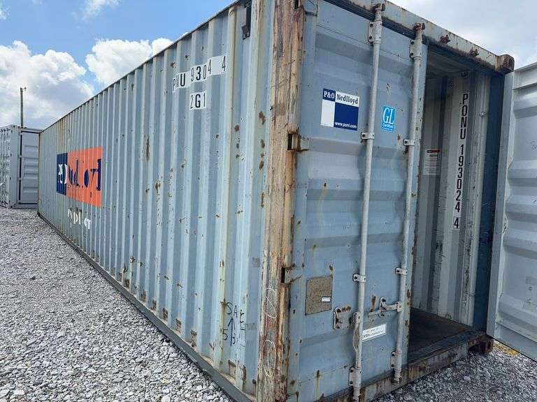 Used 40 ‘ Shipping / Storage Container, Doors On End, Good Floor , Dry ...