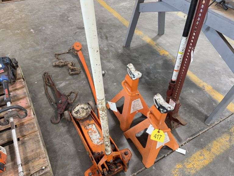 (1) Heavy Duty Chain Wrench, (1) Coffing LSB Lever Chain Hoist, (1) 2 1 ...