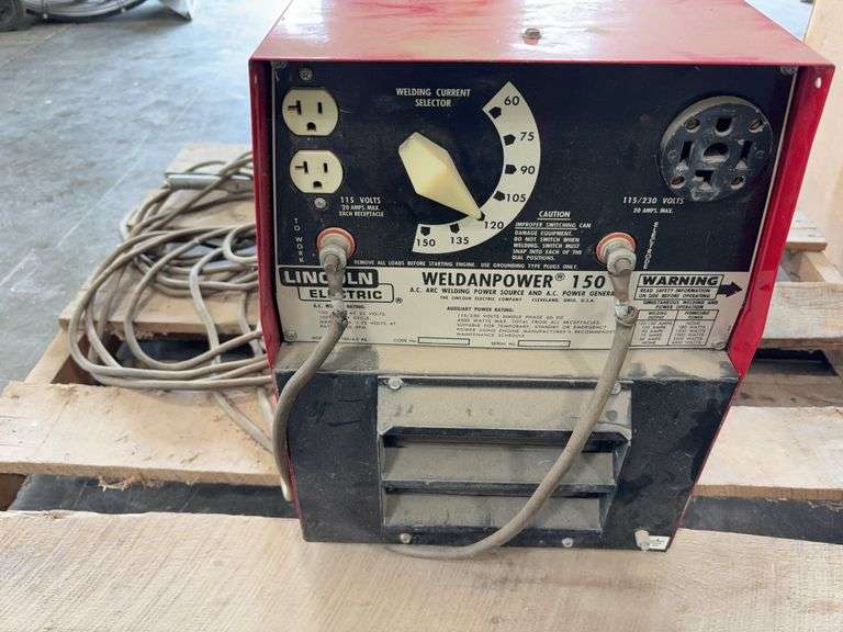 Lincoln Electric Weldanpower 150 Welder, Kohler Gas Engine Model# K241P ...