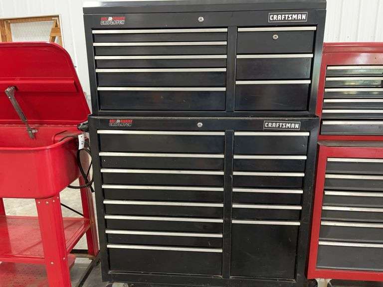 Craftsman 22 Drawer Tool Box, Black In Color, Ball Bearing Drawers ...