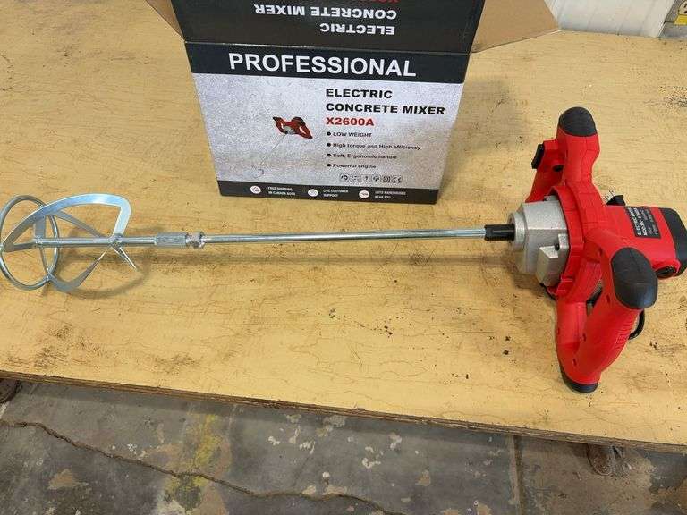 Unused Wuxi Hand Held Electric Concrete Mixer, Model X2600A, 110 Volt ...