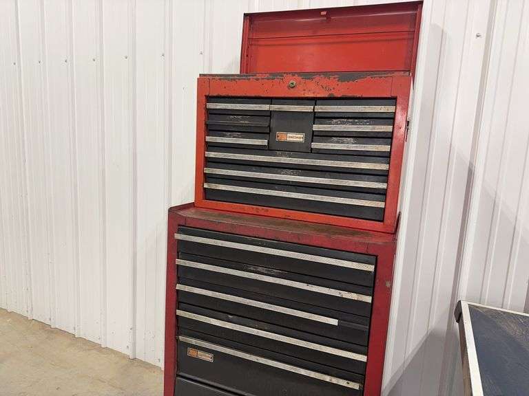Craftsman Roll A Round Tool Chest, (10) Drawer Upper Cabinet, (6 ...