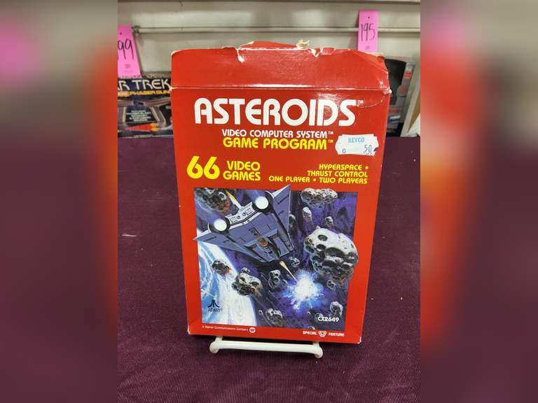 Atari Astroids Video Game Says 66 Games Lindsay Auctions And Realty Llc
