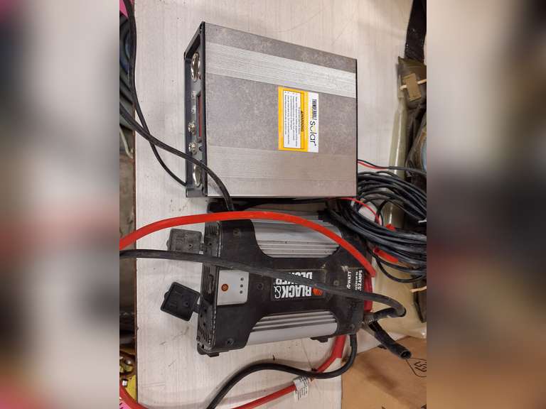 B&D power inverter & a Thunderbolt Solar 4amp, 12volt charge controller ...