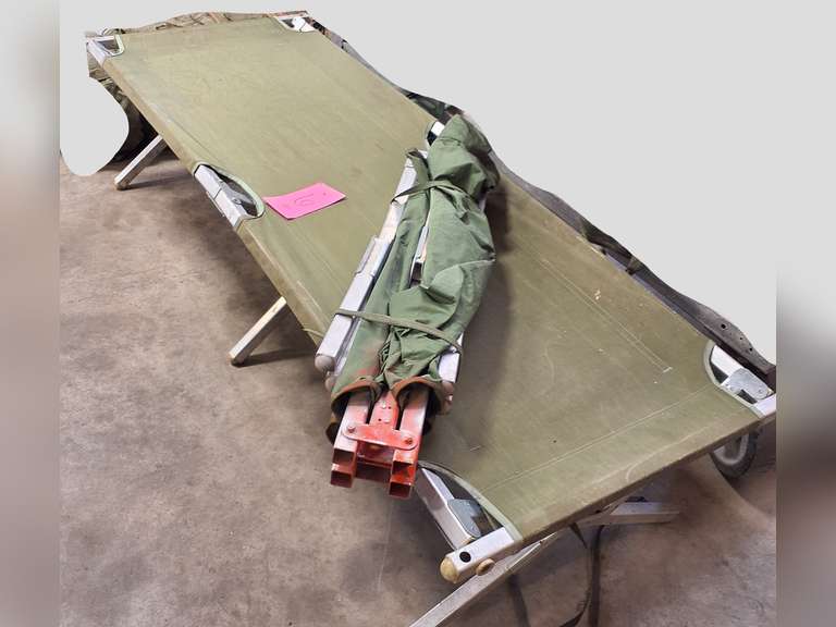 2 military cots - Lindsay Auctions LLC