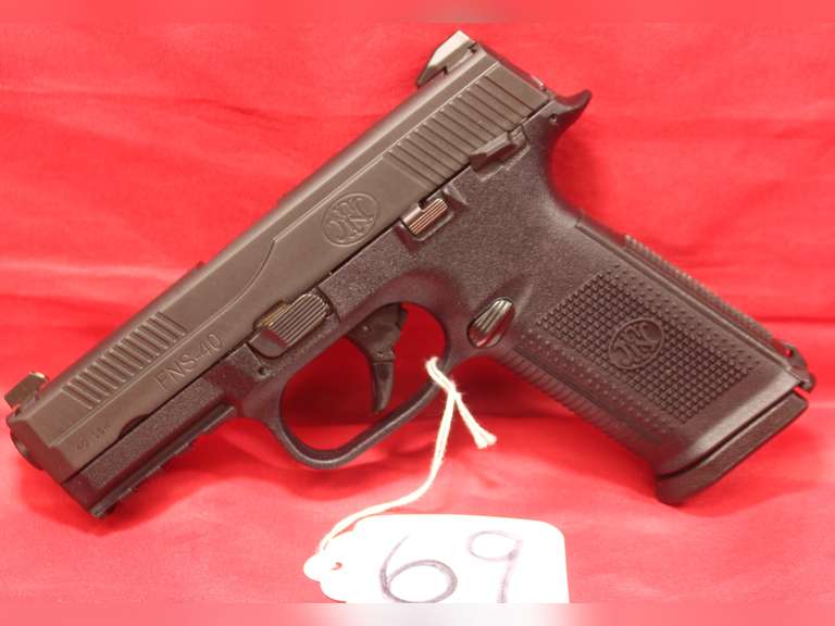 FN Mod: FNS-40, 40 cal pistol, Ser#: GKV0014365, 1 mag - Lindsay ...